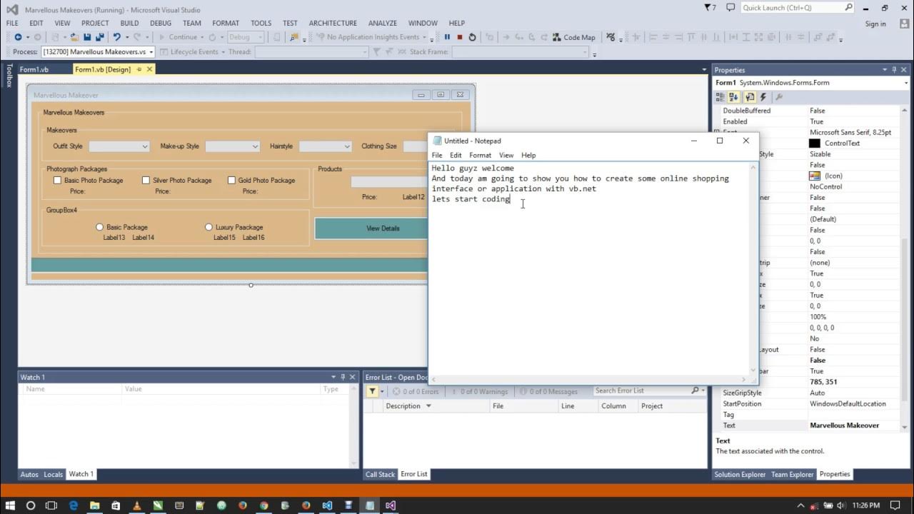 vb.net projects How create shopping application in vb.net1 - YouTube