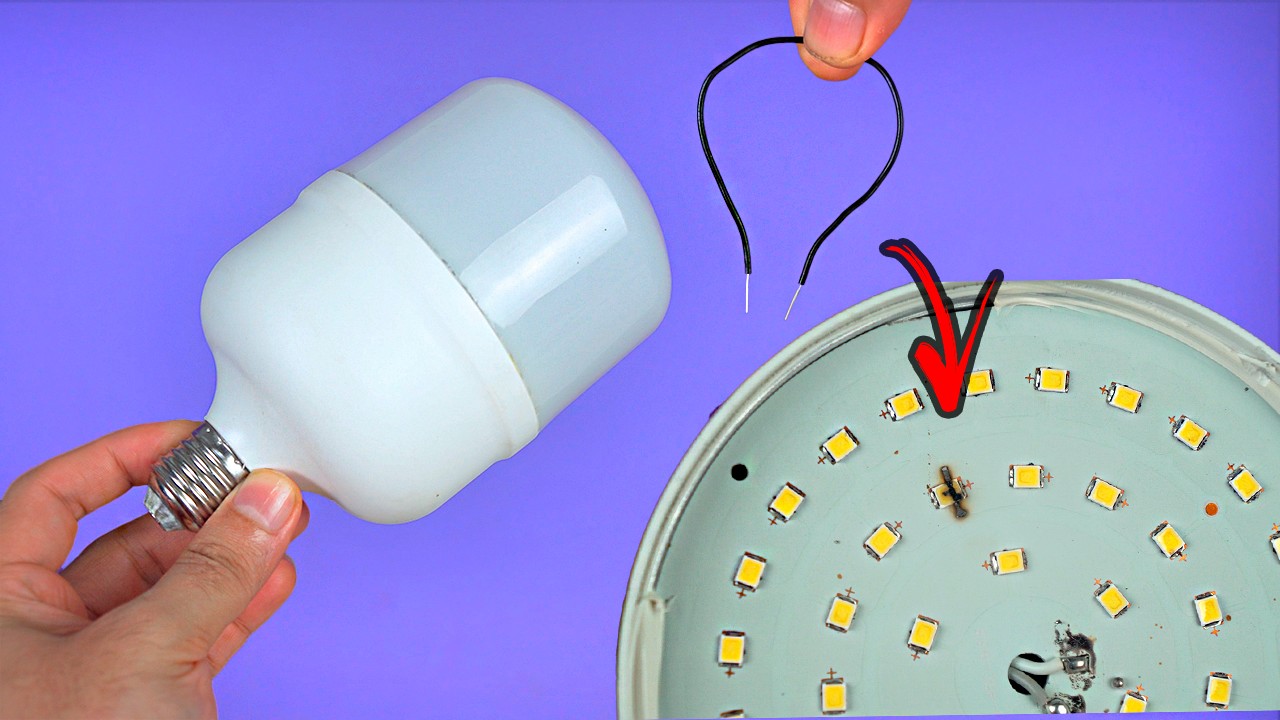 Amazing Method To Repair LED lamp - YouTube