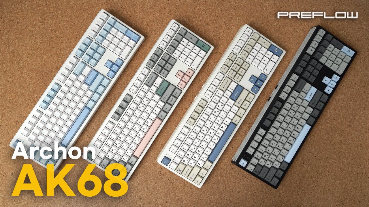 [🎁구독자이벤트] 지금 현재 대한민국 가장 뜨겁게 달군 가성비 끝판왕 프리플로우 아콘 AK68 기계식키보드(Preflow ...