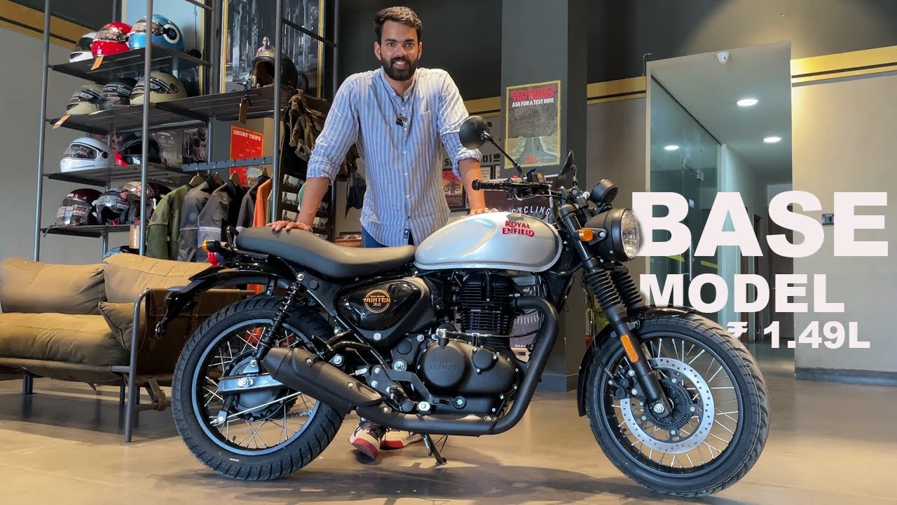 2022 Royal Enfield Hunter 350 Base Model | Most Detailed Review - YouTube
