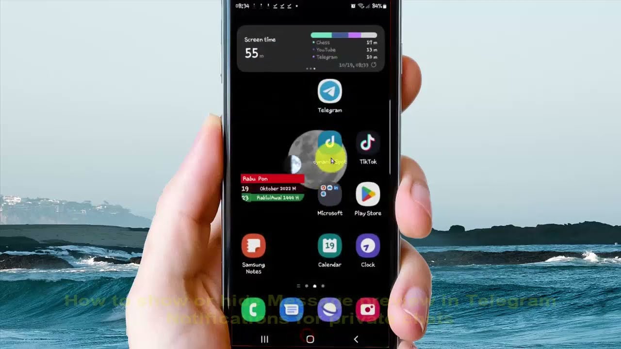 Android Phone : How to show or hide Message preview in Telegram ...