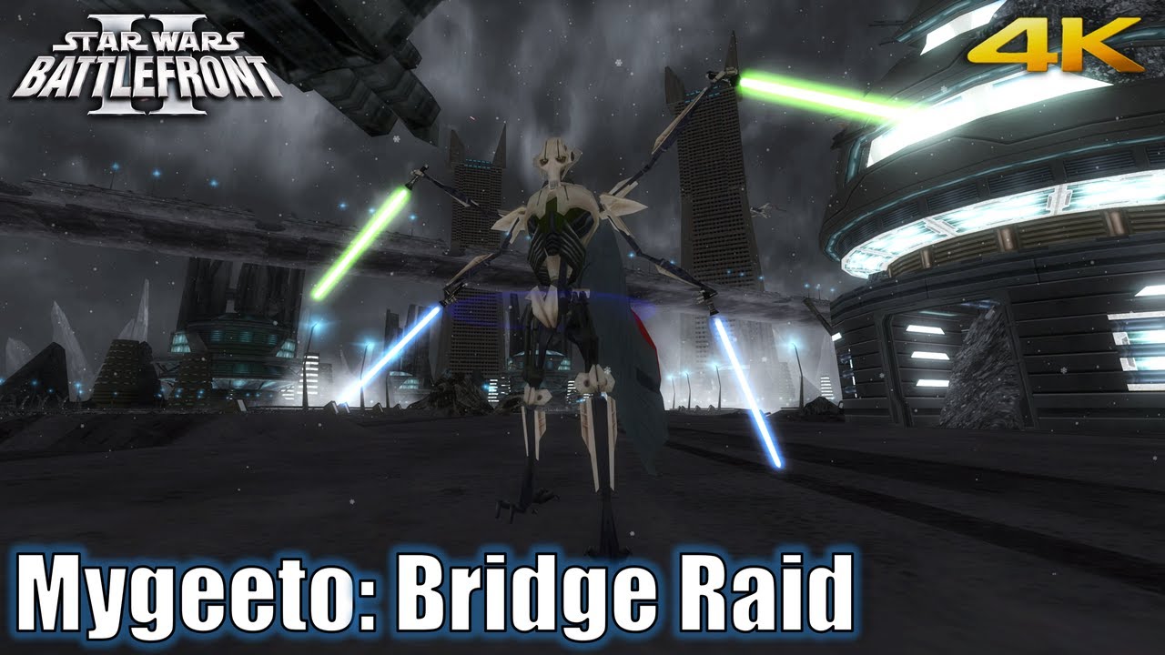 Star Wars Battlefront II Mod Map: Mygeeto: Bridge Raid (4K) - YouTube