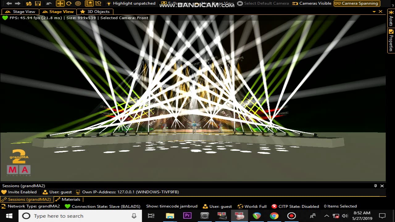 Lighting Design 3D GrandMA 2 on PC - Timecode Jamrud - YouTube