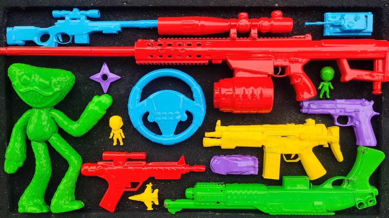 Membersihkan Shotgun, Sniper Rifle, AK47, Glock Pistol, Cowboy PSTL ...