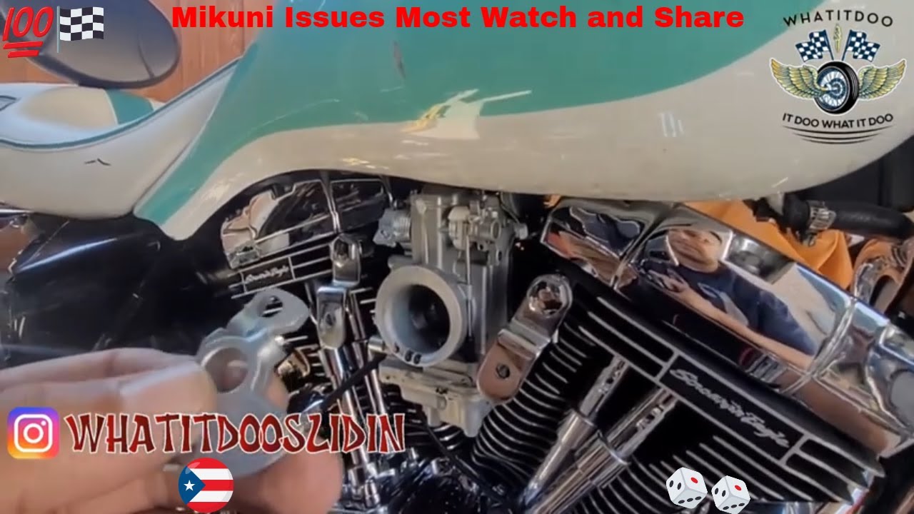 Harley Davidson Road King mikuni carburetor issues - YouTube