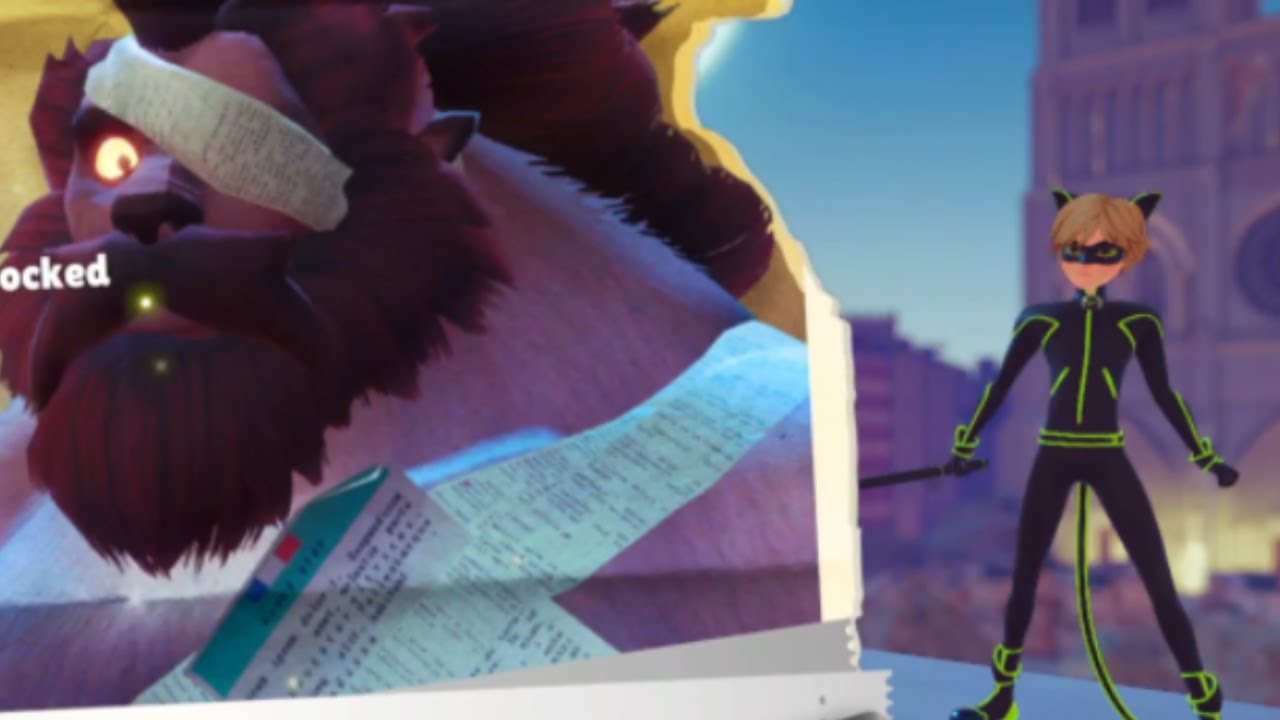 Miraculous Rise of the Sphinx:Cat noir VS Weredad - YouTube