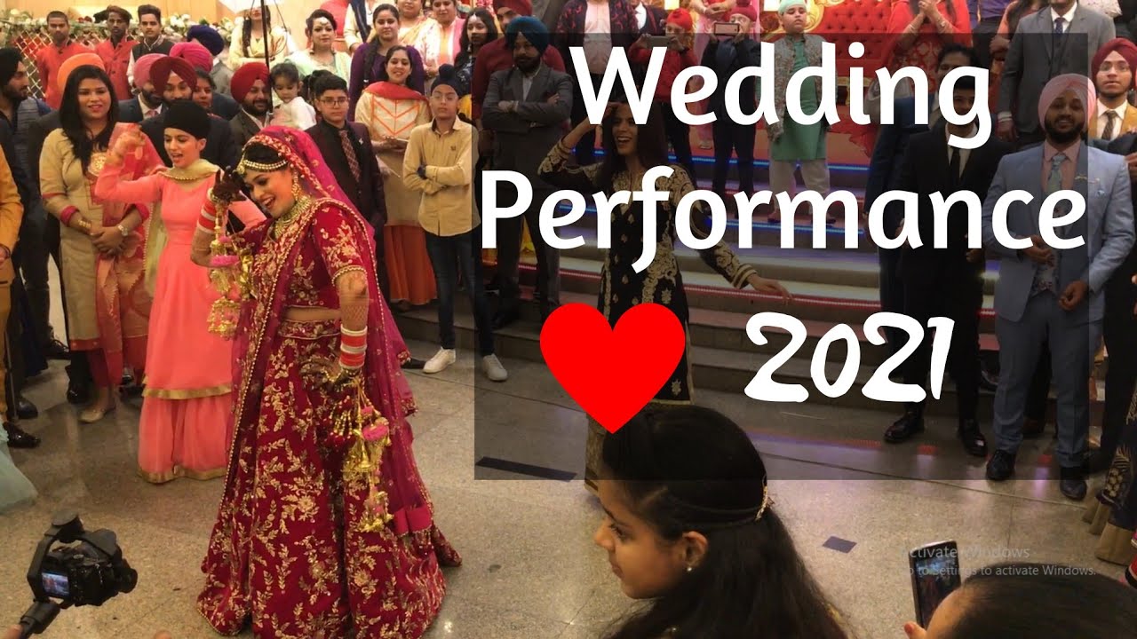 Bride Wedding Performance 2021 | Bhangra | Morni Banke | Gulabi Pagg ...