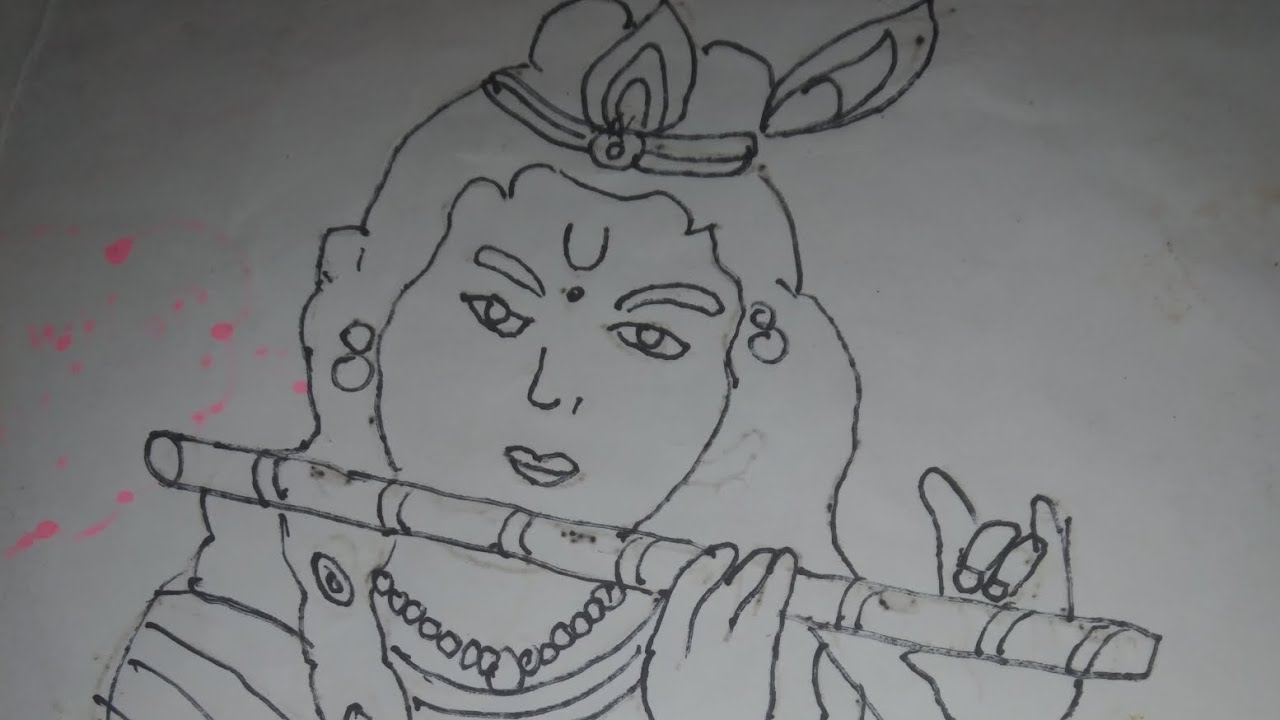 krishna ji drawing tutorial./Art and Beyond/ - YouTube