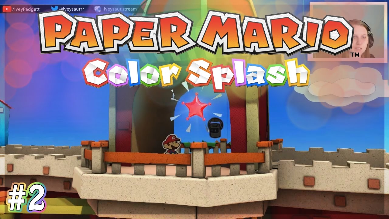 Our First Paint Star! - Paper Mario Color Splash Episode 2 - YouTube