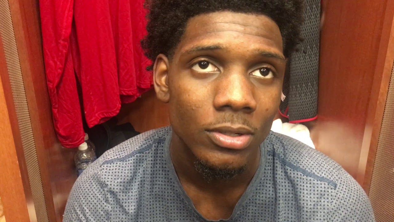 Darius Perry after Louisville's Red-White scrimmage - YouTube