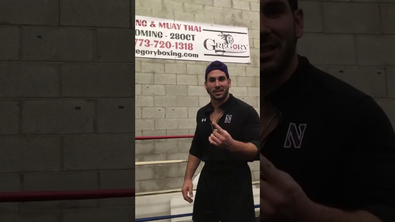 Alex Spanos, (Northwestern Wildcats Football) showing Gregory Boxing ...
