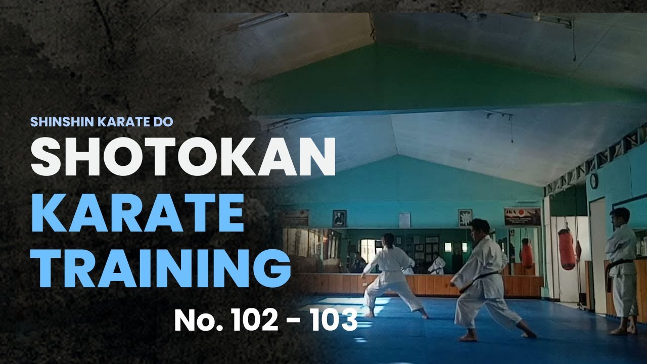 SHOTOKAN KARATE TRAINING NO. 102 - 103 | SSKI - YouTube