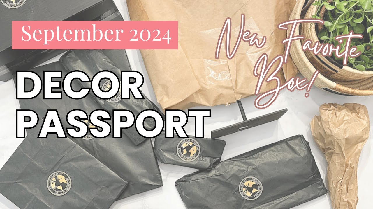 Decor Passport Unboxing September 2024 | Unique Home Decor Subscription ...