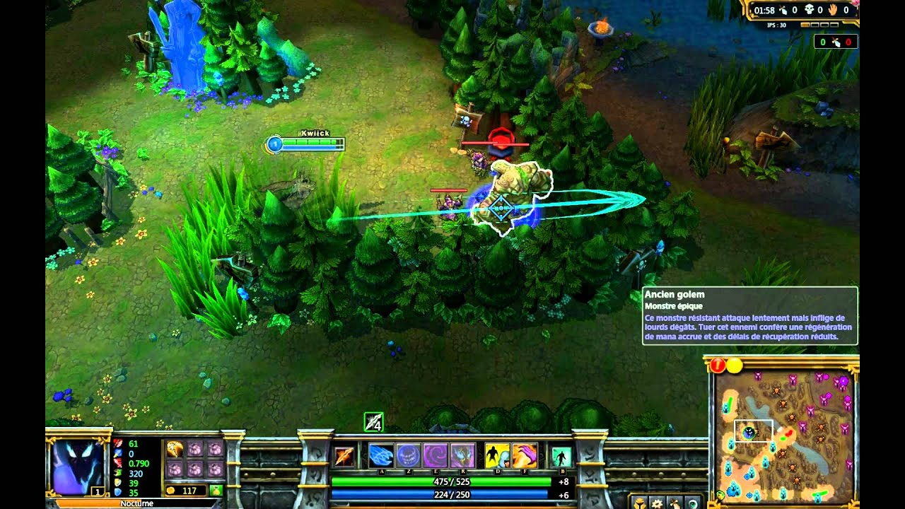 LoL - Nocturne: Blue Buff Route - YouTube