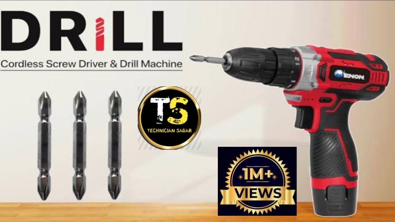 Enon 12V Cordless Drill Machine For Home Use|Cordless Screw Driver ...