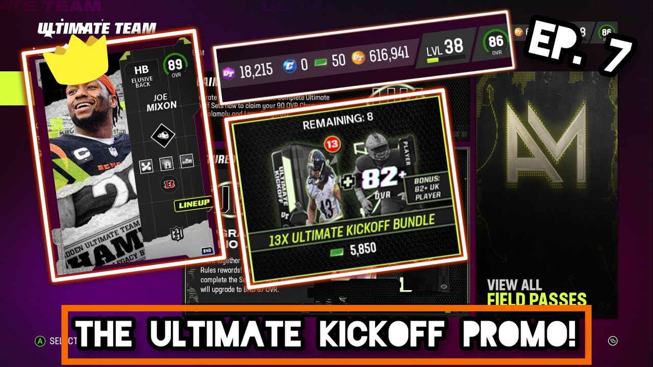 The ULTIMATE Kickoff! Pack Opening + Gameplay! | Madden 23 Ultimate ...