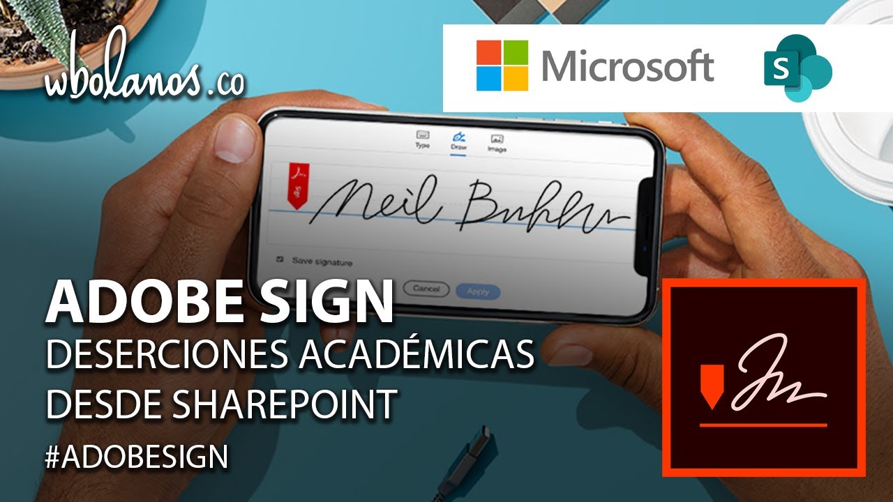 Adobe Sign - Deserciones académicas desde SharePoint - YouTube