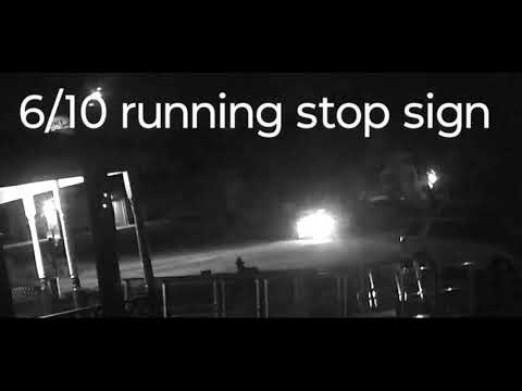 Running stop sign Momence - YouTube
