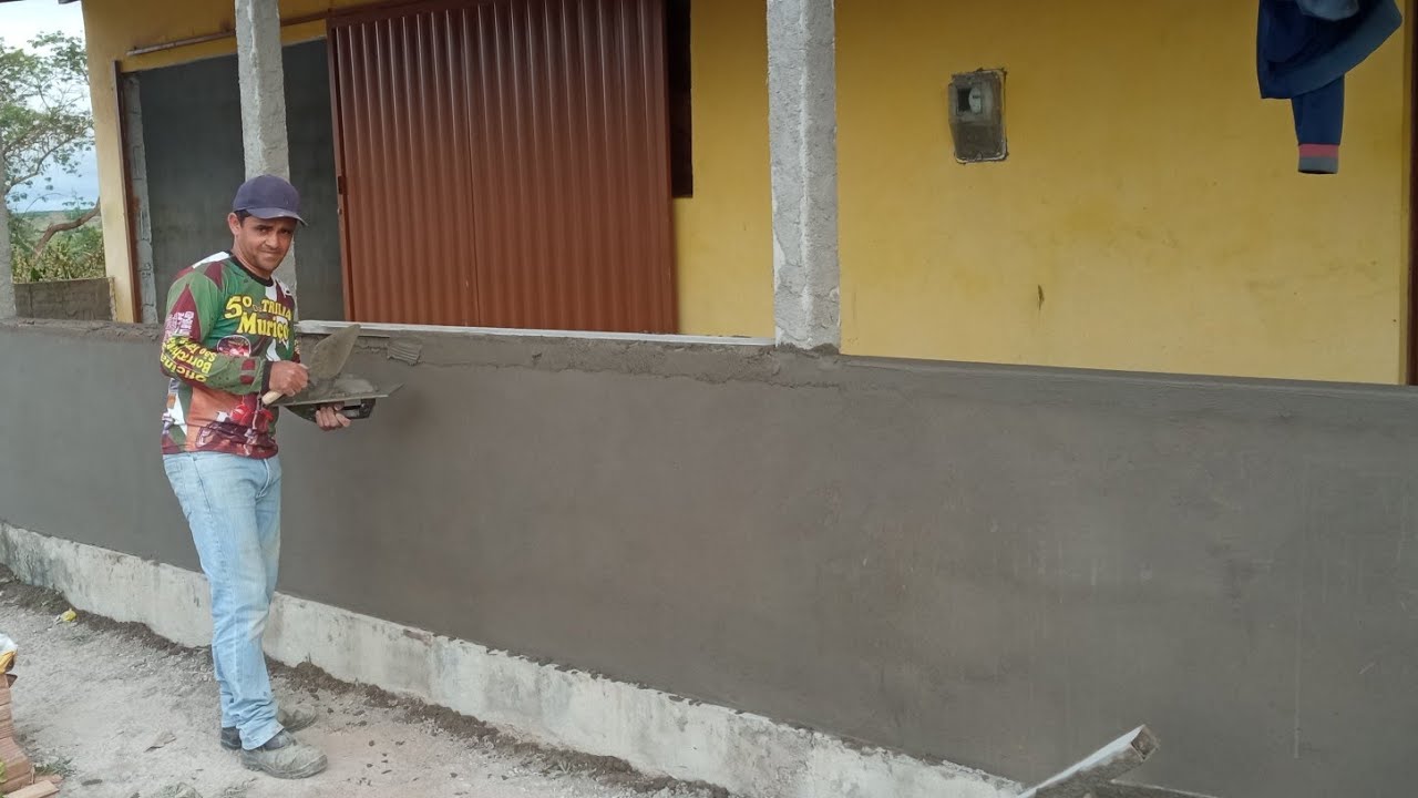 Iniciamos os acabamentos da mureta.. vejam como está ficando - YouTube