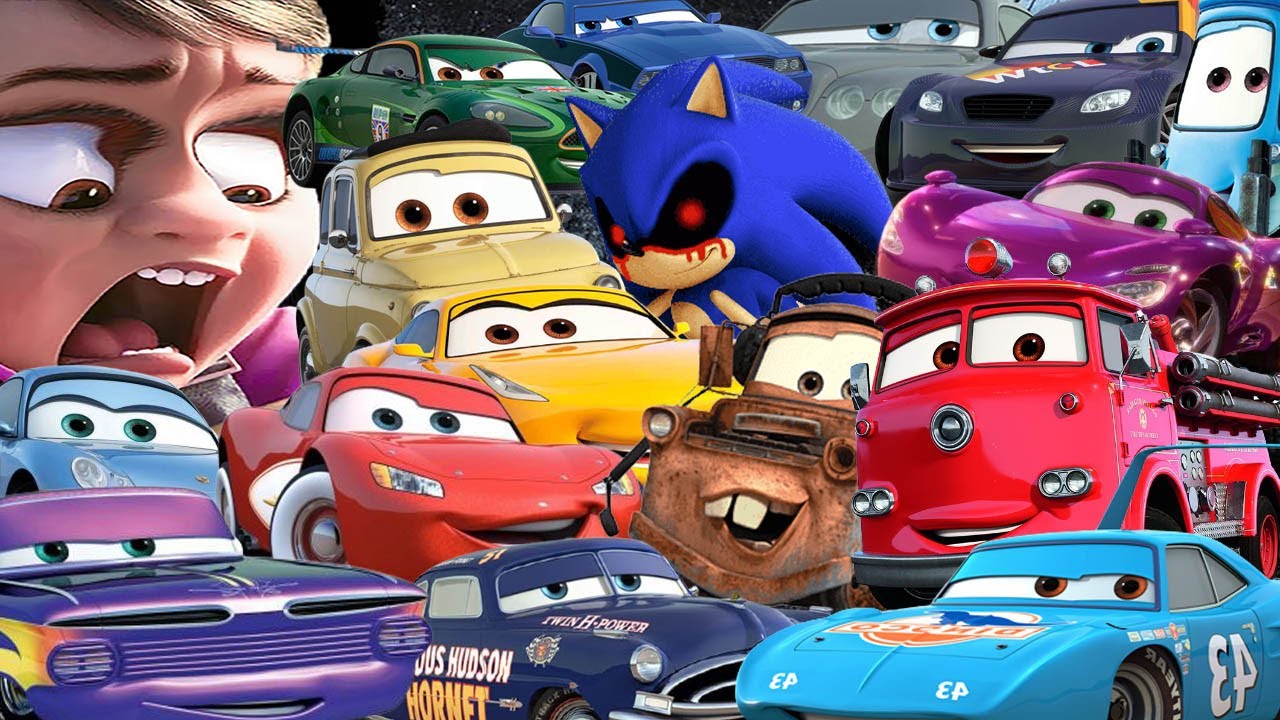 WOOOOW This is Cars EXE vs Lightning McQueen & Sonic EXE !!!! - YouTube