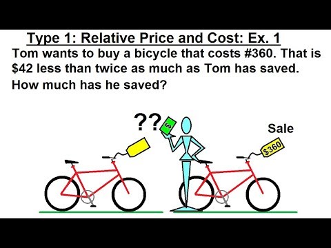 Algebra - Ch. 2: Word Problem (3 of 46) Type 1: Relative Price: Ex. 1 ...