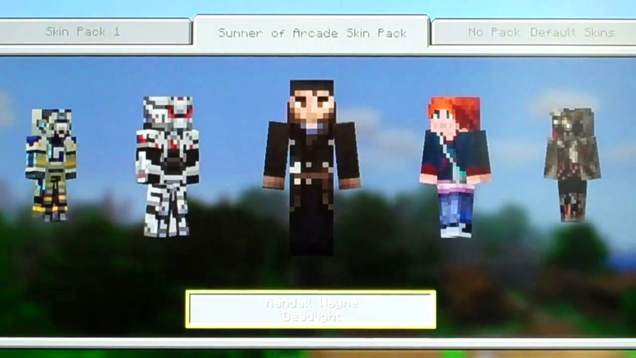 how to get summer of arcade minecraft skins - YouTube