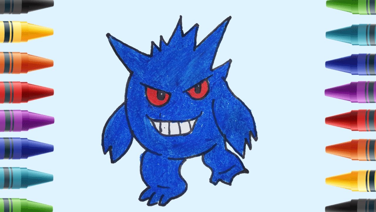 How to Draw Gengar for Beginners - How to Draw Pokemon - YouTube