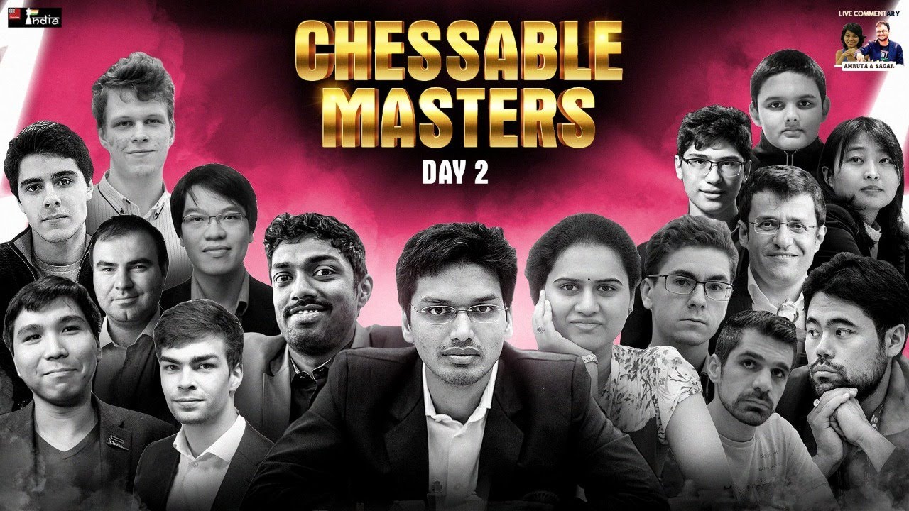 Chessable Masters Day 2 | ft. Hari, AD, Humpy | Live commentary by ...