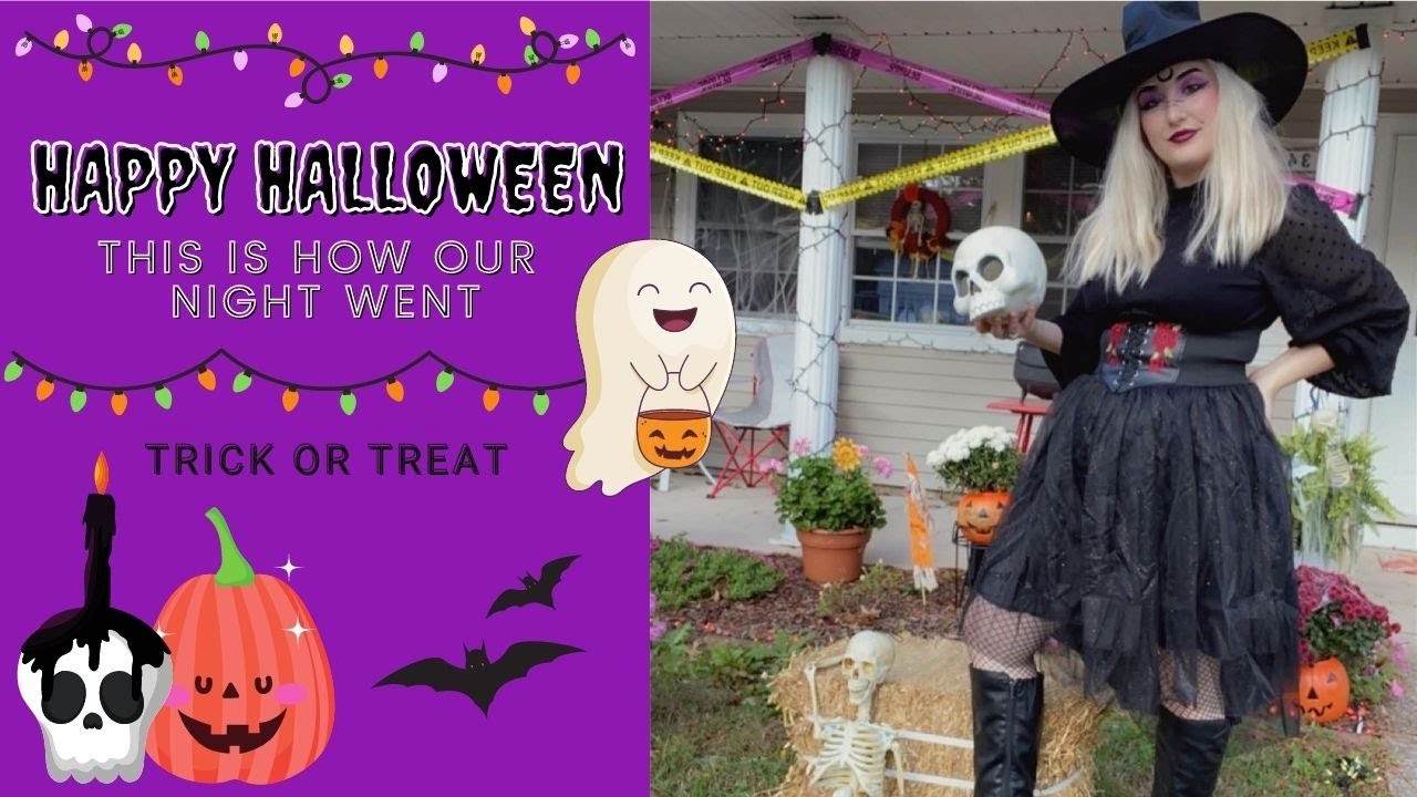 Halloween 2021 - Passing out Candy to Trick or Treaters - Costumes ...