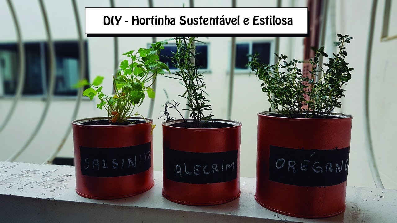 DIY - Hortinha Sustentável e Estilosa - YouTube