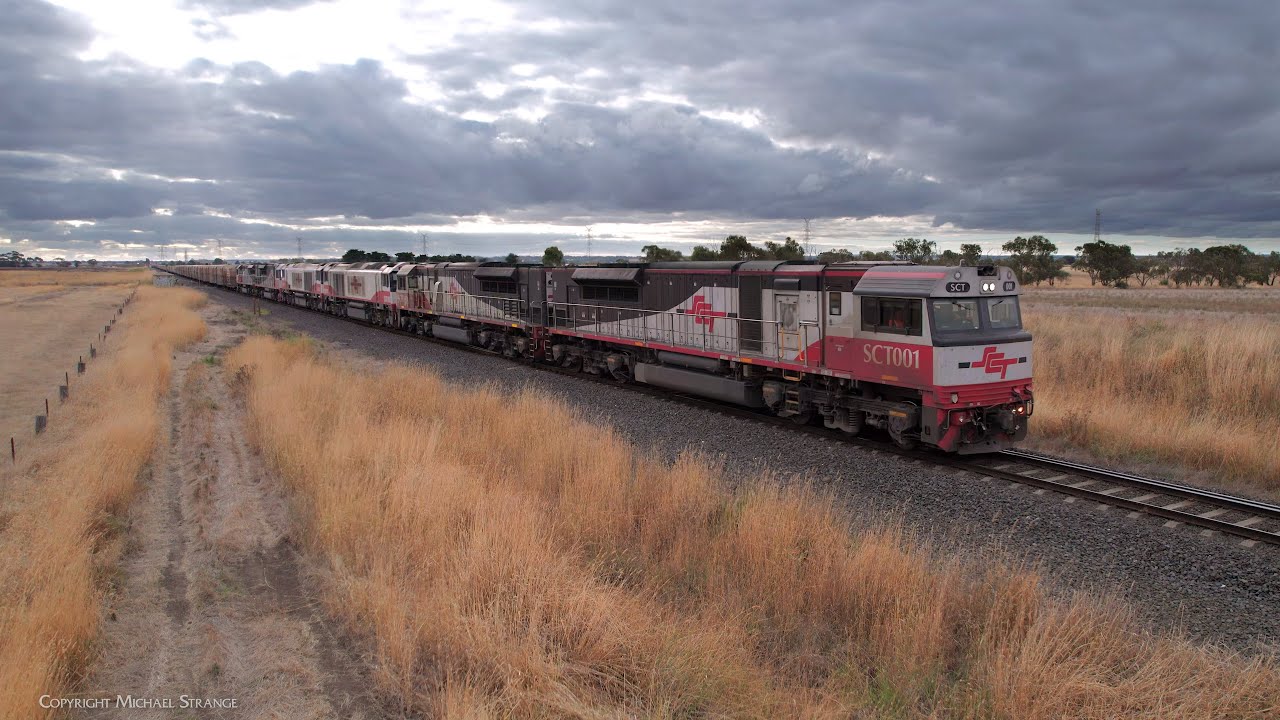 6 Locomotives On 2PM9 SCT Mixed Freight & Steel Train (2/3/2023 ...