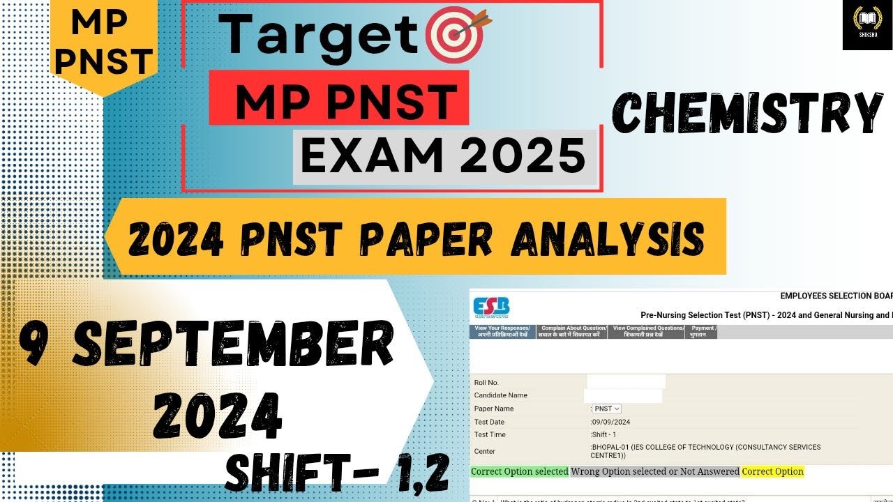 9/9/2024 PNST PAPER ANALYSIS SHIFT-1,2 || #pnst2024paper # ...