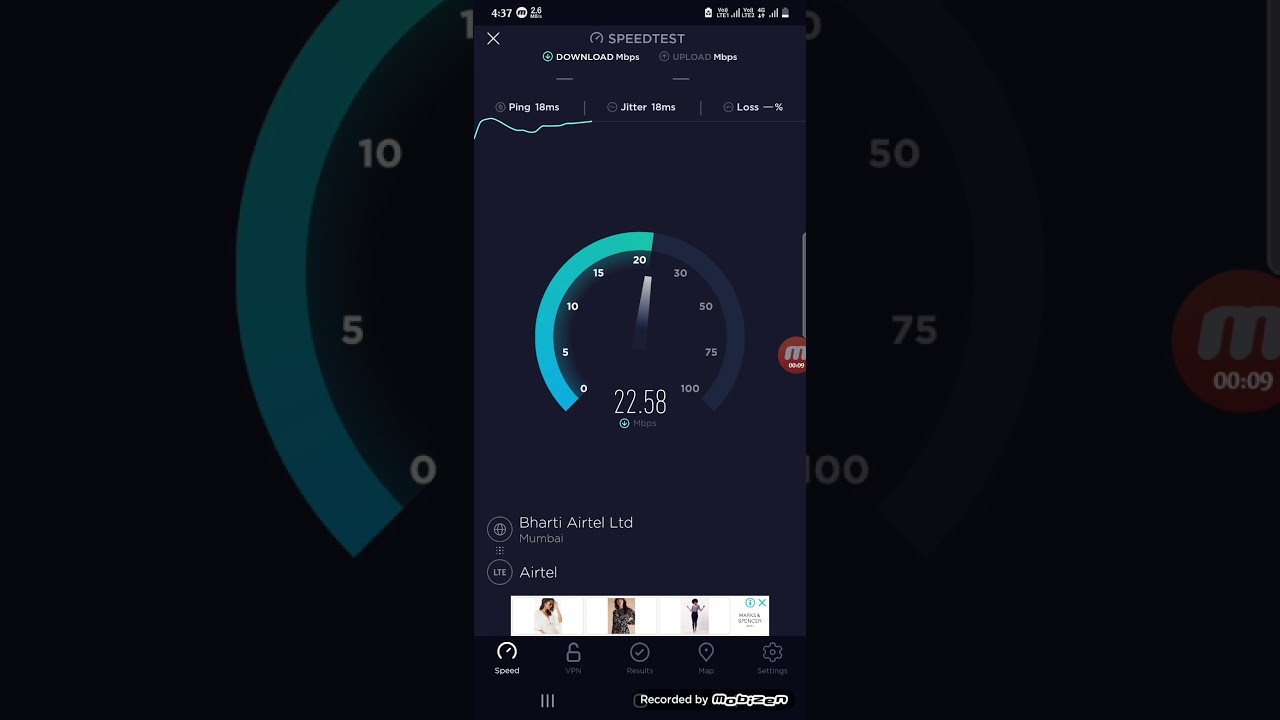 Airtel 4G Internet speed test|| outdoor afternoon speed test - YouTube