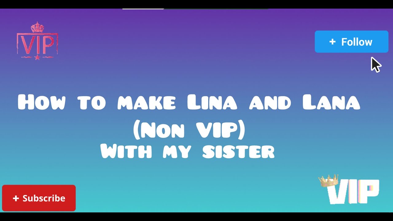 How to make Lina and Lana in DTI with my sister #family #dresstoimpress ...