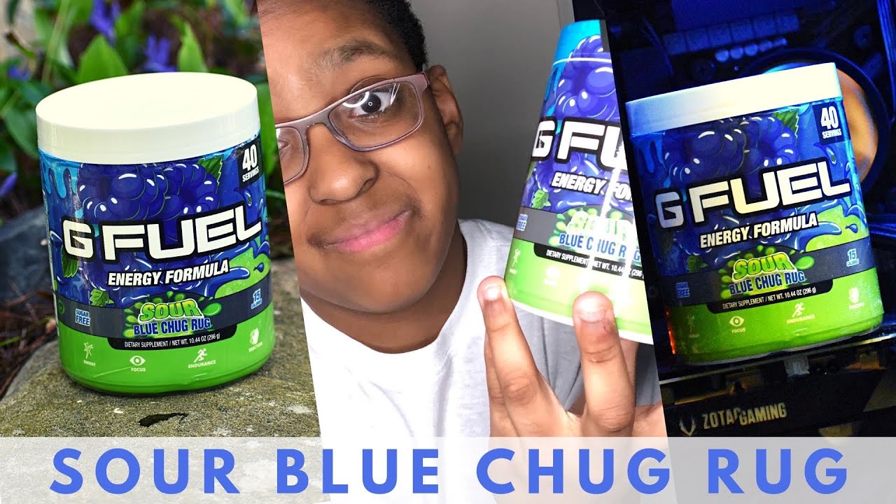 Overrated much? | SOUR BLUE CHUG RUG GFUEL REVIEW - YouTube