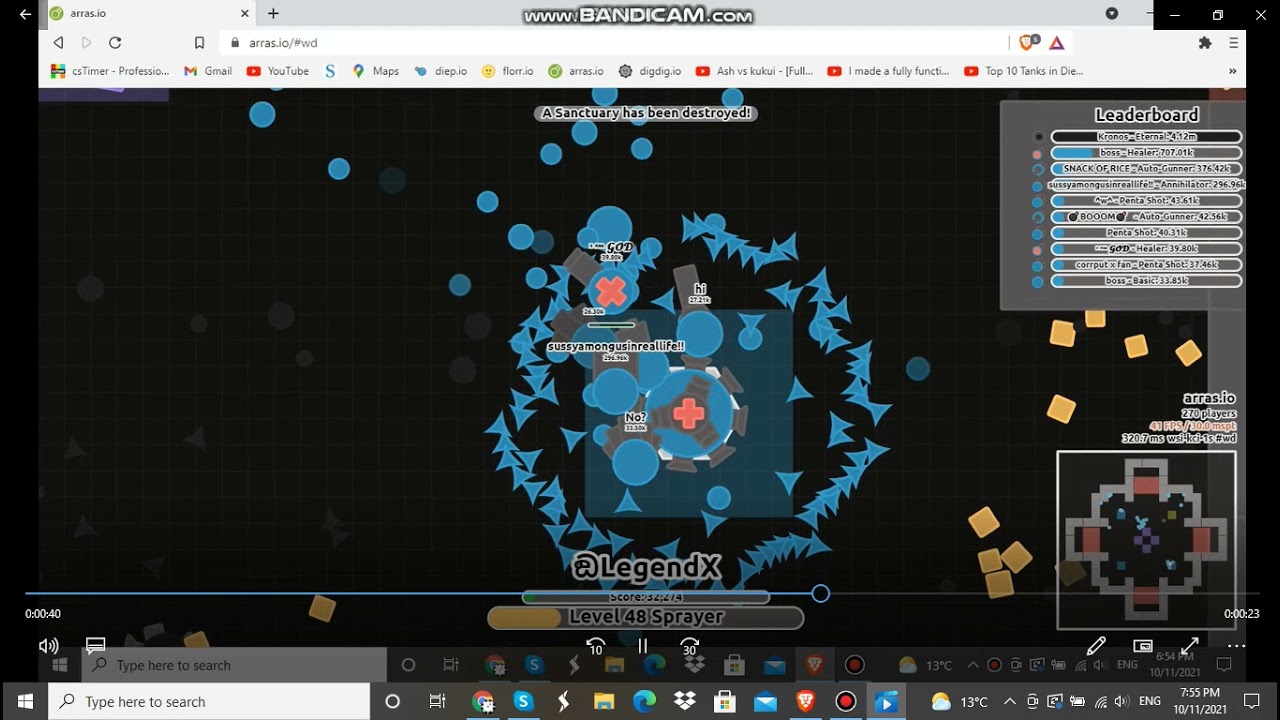 Arras.io siege, wave 34 Part 1: The rise of Kronos - Eternal - YouTube