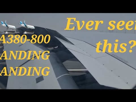 How Wings Flap Work. A380-800 Landing in Dubai 05/2023. - YouTube