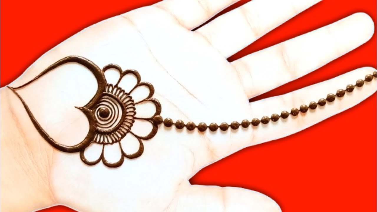 Simple Heart Shape Mehndi Design FrontHand/mehadikedijayan/mahider ...