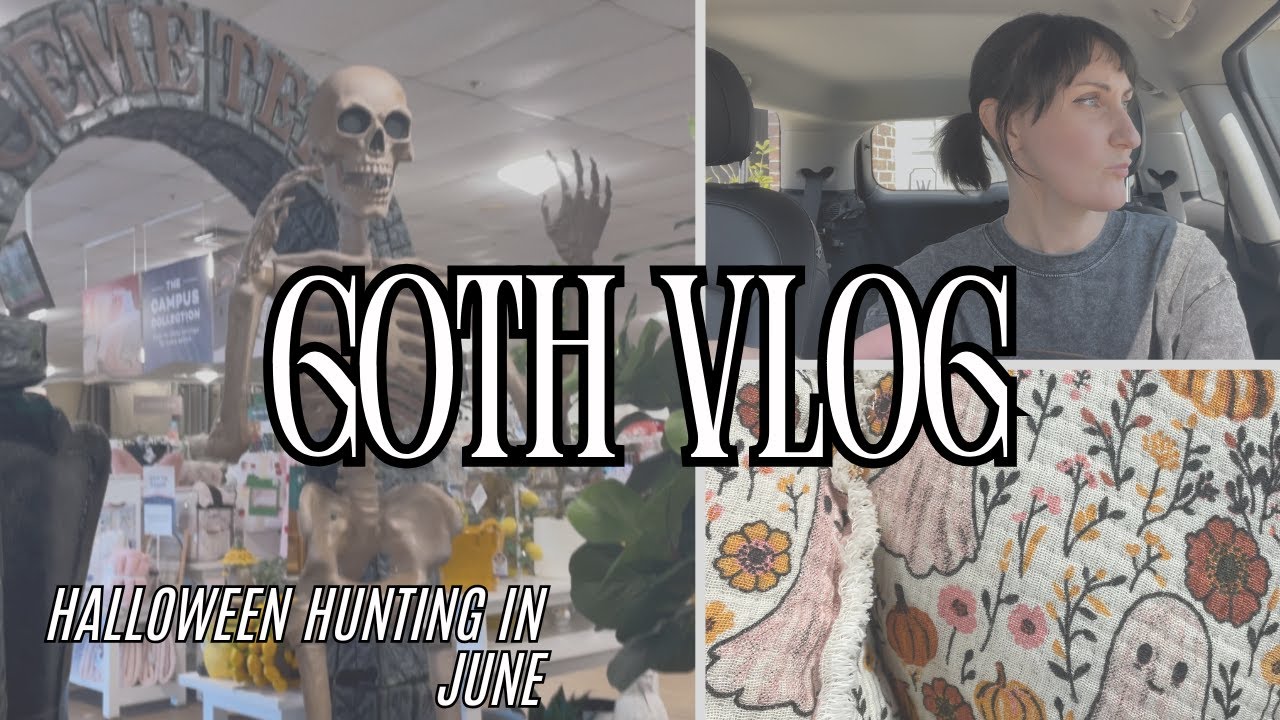 Soft Goth Vlog Halloween Hunting - YouTube