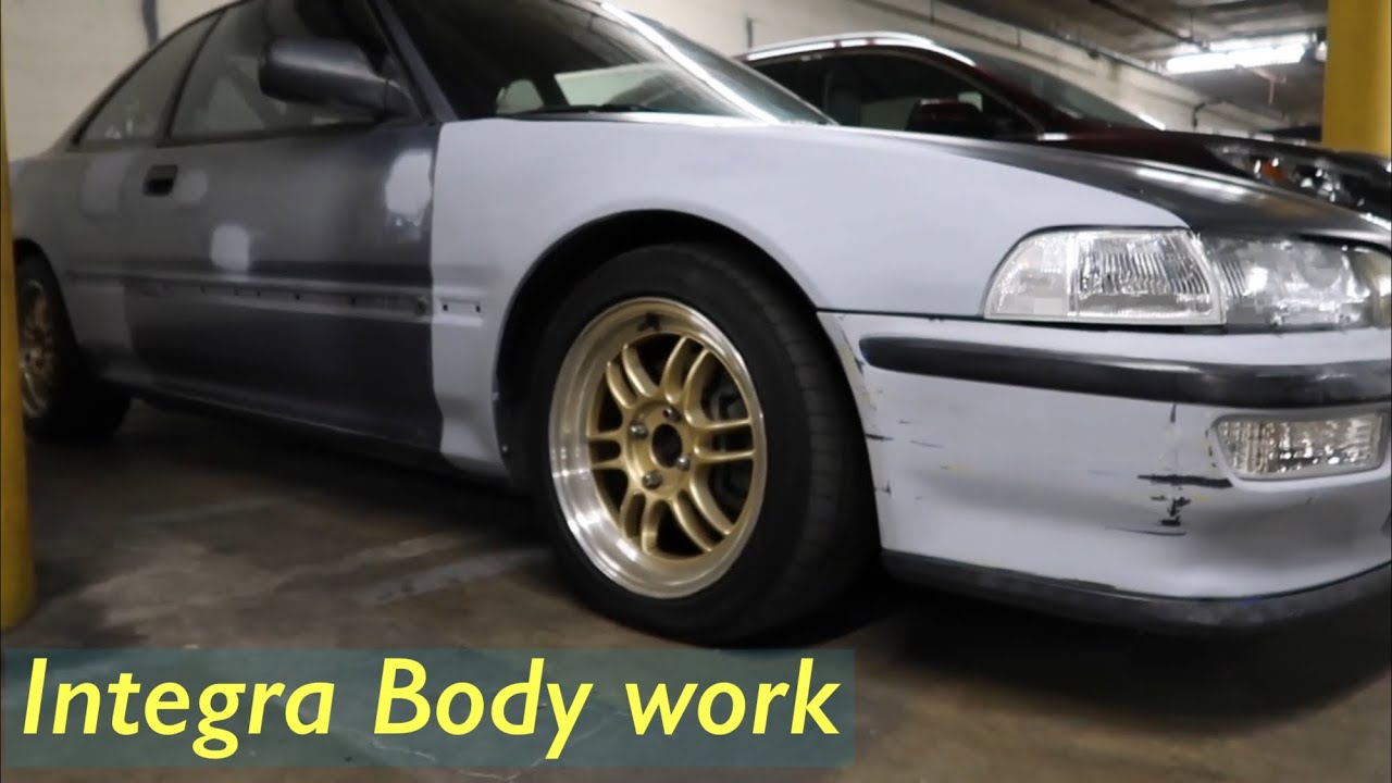 91 Acura Integra Body work and rambling - YouTube