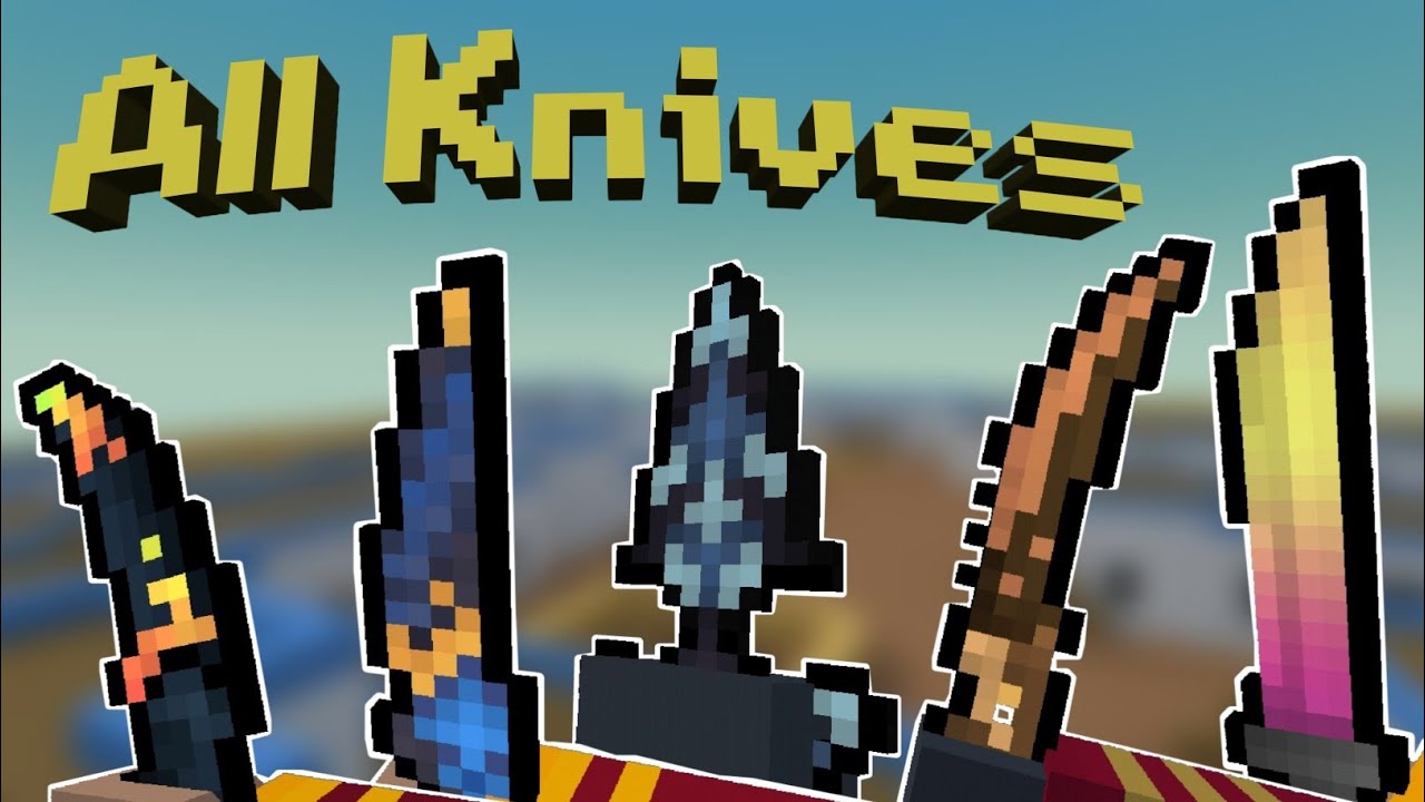 Block Strike - All Secret Knives Gameplay - YouTube