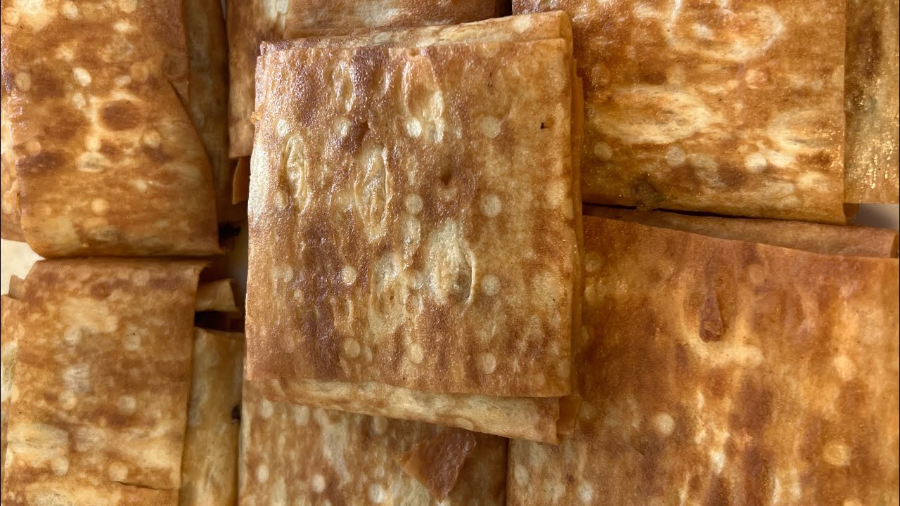 Crunchy lavash bread wrapped with meat and mushroom - YouTube