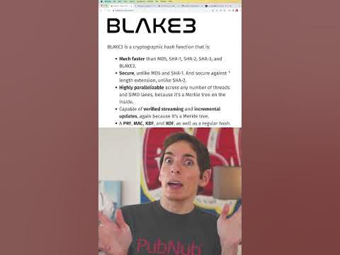 Cryptographic Advantages of Blake-3 Algorithm - YouTube