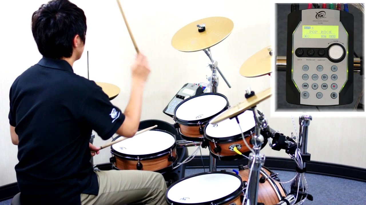 【XM eDrum】100S module - Selecting a Drum Kit (14-1) - YouTube