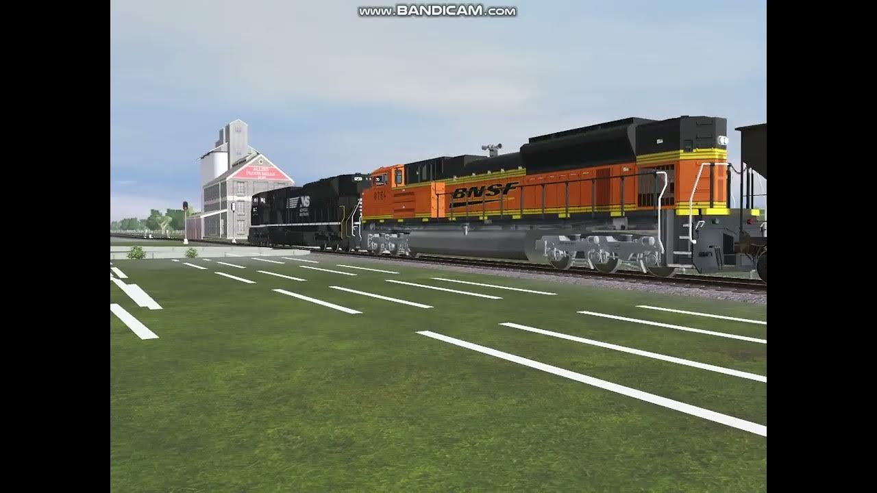 TRS22 Ns 990 Loaded Coal Train Heads South - YouTube