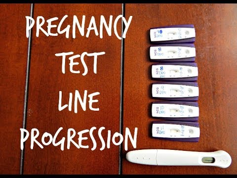 PREGNANCY TEST LINE PROGRESSION - YouTube