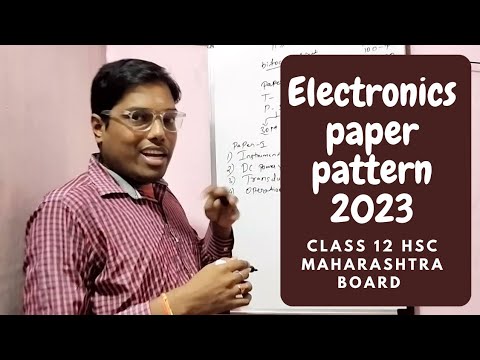 HSC 2025 Electronics subject paper pattern chapter wise marks ...