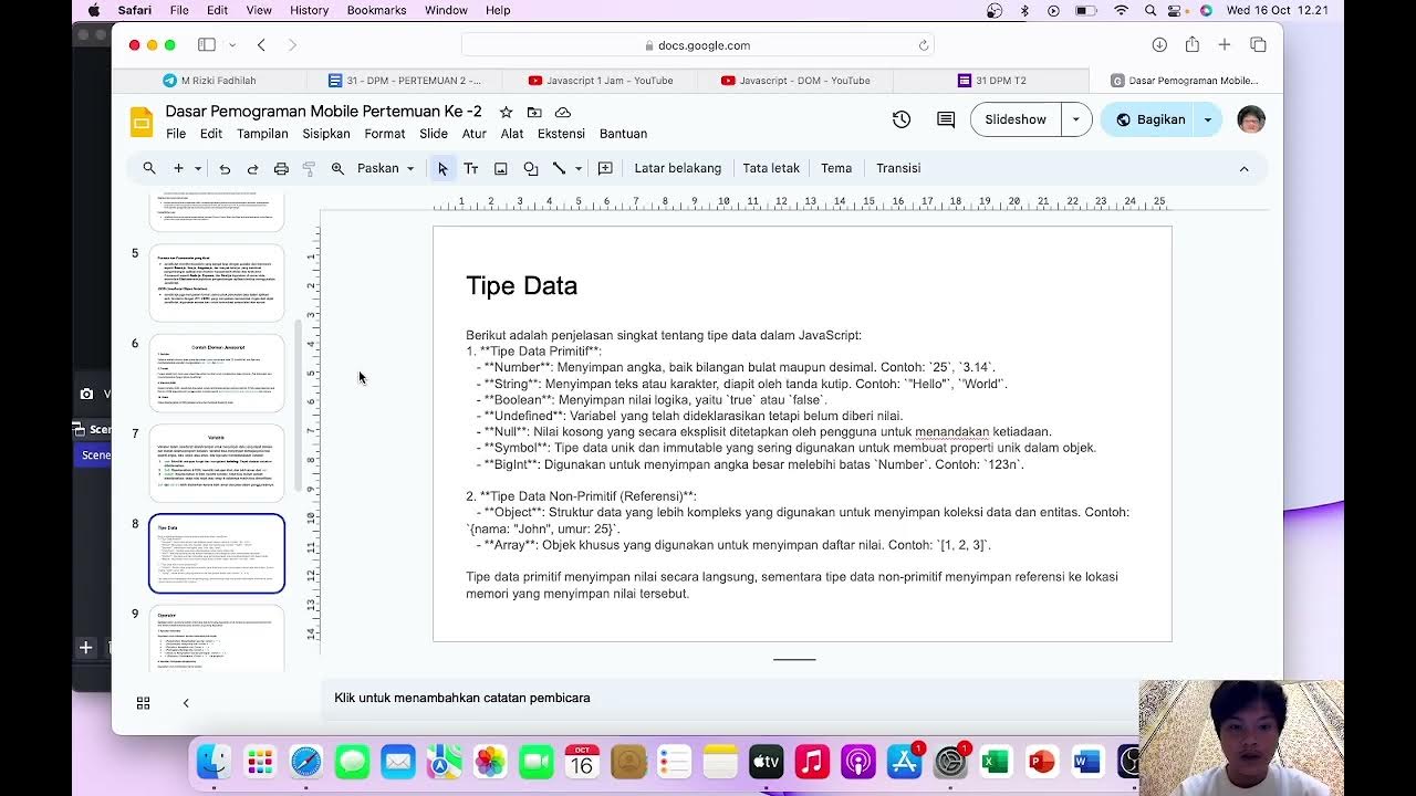 DPM,Pengenalan Javascript - YouTube
