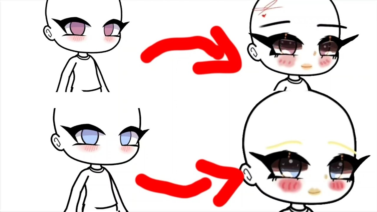 TUTORIAL SHADOW EYE~gacha life - YouTube