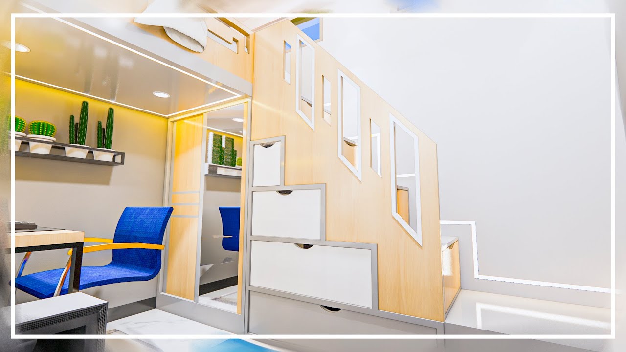 Elegant Loft Bed Idea For Small Room (2x3 Meters Bedroom) - YouTube